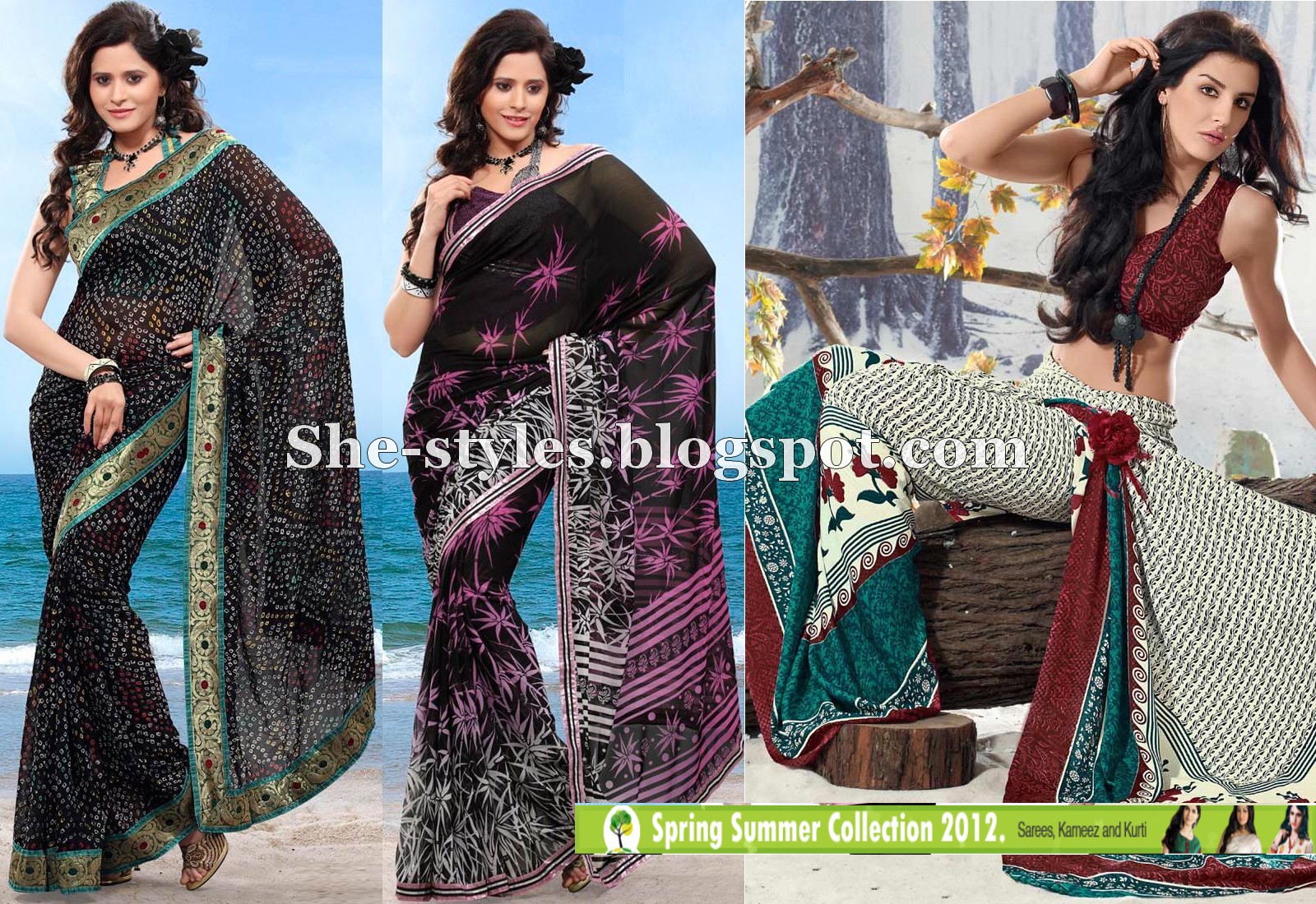 Latest Sarees Spring Summer Collection 2012 @ CbaZaar | Cbazaar Printed ...