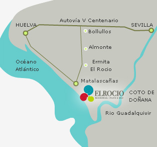 La patrona de almonte ROCÍO: Como llegar a la aldea del Rocio.