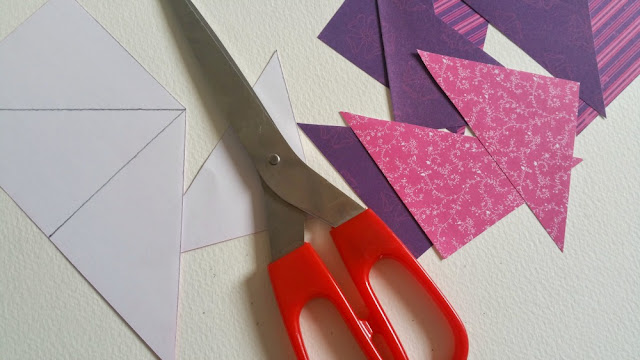 Crafts & such DIY: Easy Patterned Triangle Art DIY
