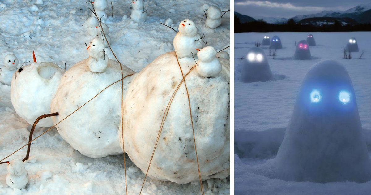 30 Of The Most Creative Snowmen You've Ever Seen - Snow Addiction ...