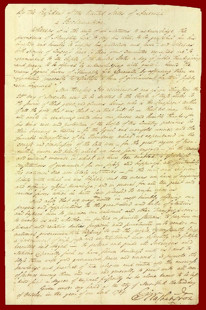 Thanksgiving Day Proclamations: FAST & THANKSGIVING PROCLAMATIONS 1776 ...