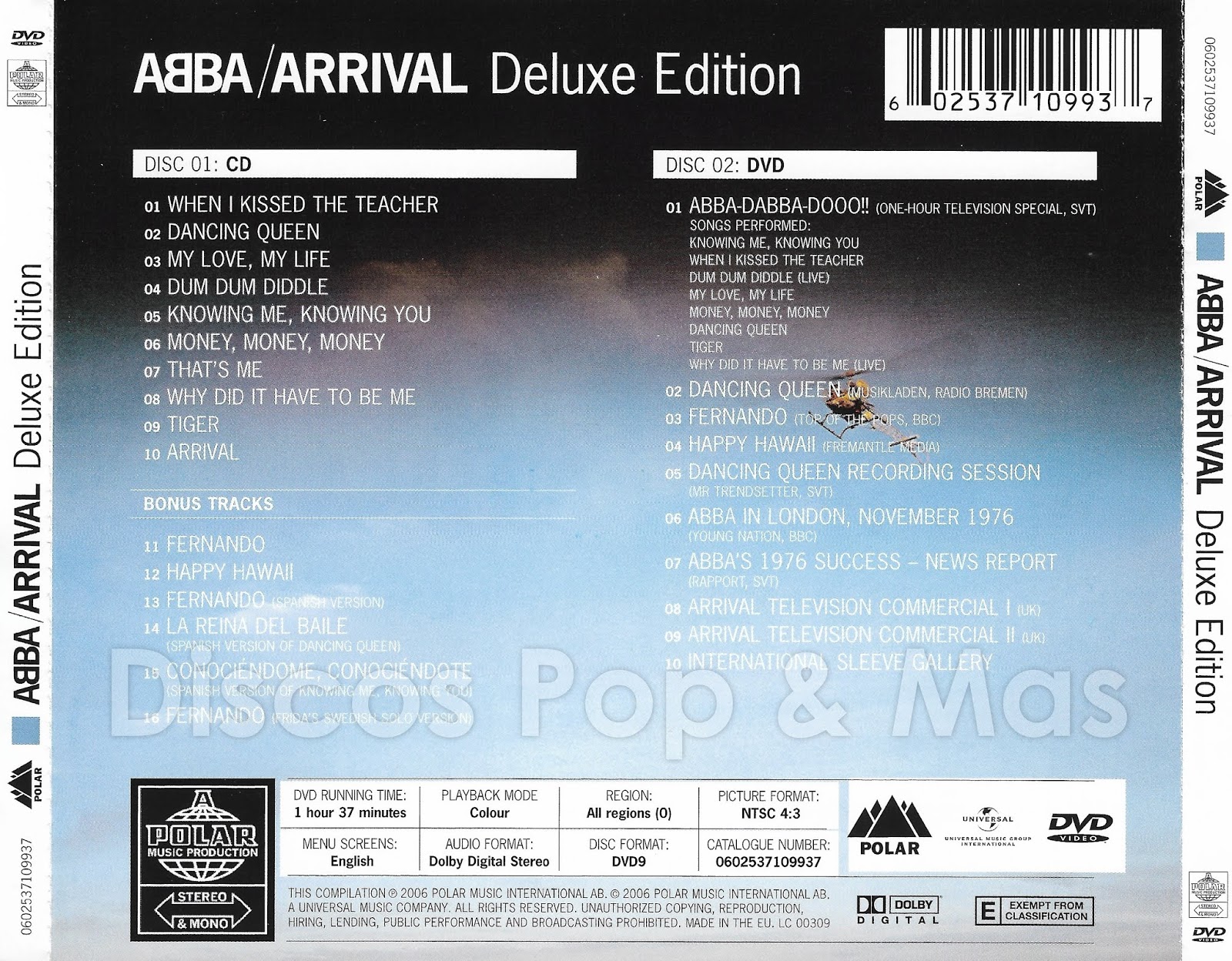 Discos Pop & Mas: ABBA - Arrival (Deluxe Edition)