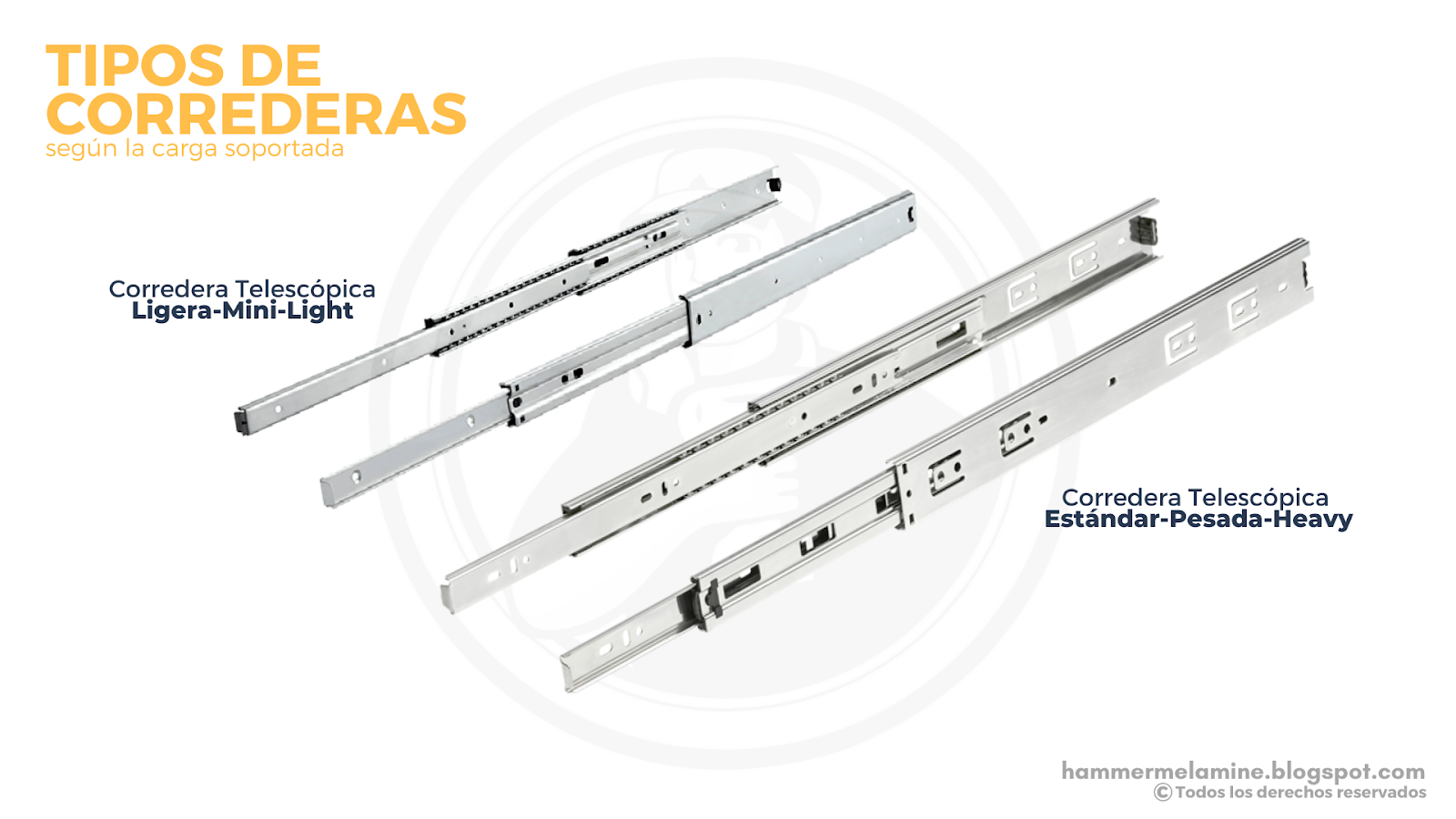 ¿Qué son las correderas telescopicas?