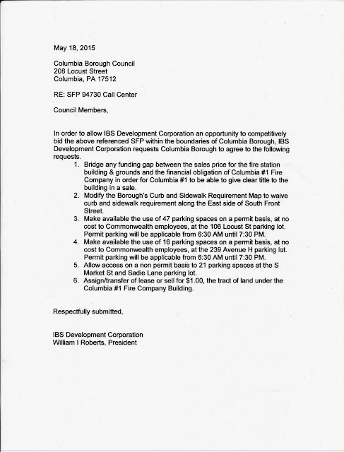 IBS Request Letter to Council – Columbia Spy