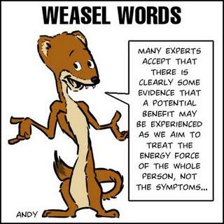 我的小爭戰: 【每日一詞】weasel word 卸責之詞