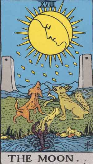 O Tarot: Arcanos Maiores - XVIII - A Lua | Sob o Luar