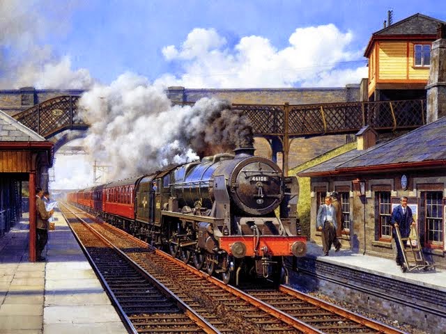 Steam Memories: A couple of lovely paintings by Malcolm Root