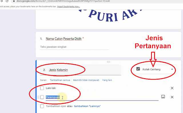 Tutorial Membuat Formulir PPDB Online Menggunakan Google Forms ...