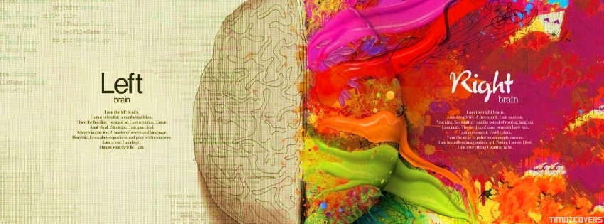 COLORFUL BRAIN FACEBOOK COVER - TIMOZ Facebook Covers
