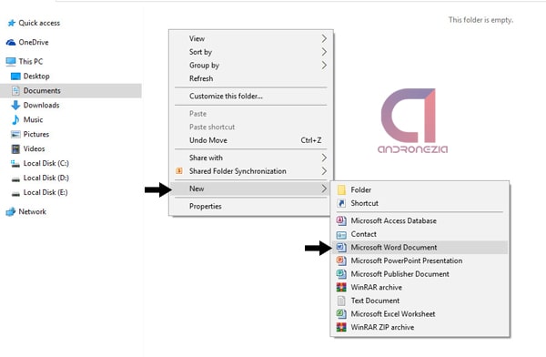 Cara Membuat Dokumen Baru di Microsoft Word - Andronezia Cara Membuat Dokumen Baru di Microsoft Word - Andronezia