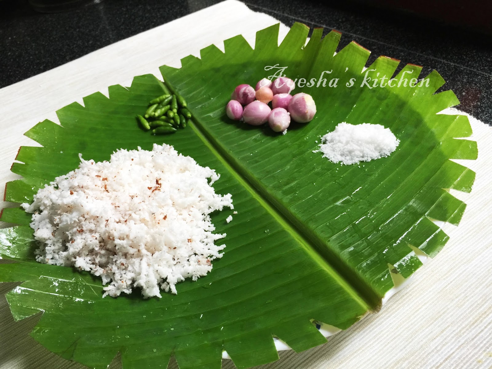 CONDIMENTS (3 IN ONE RECIPE) - KERALA STYLE THENGA CHAMMANTHI