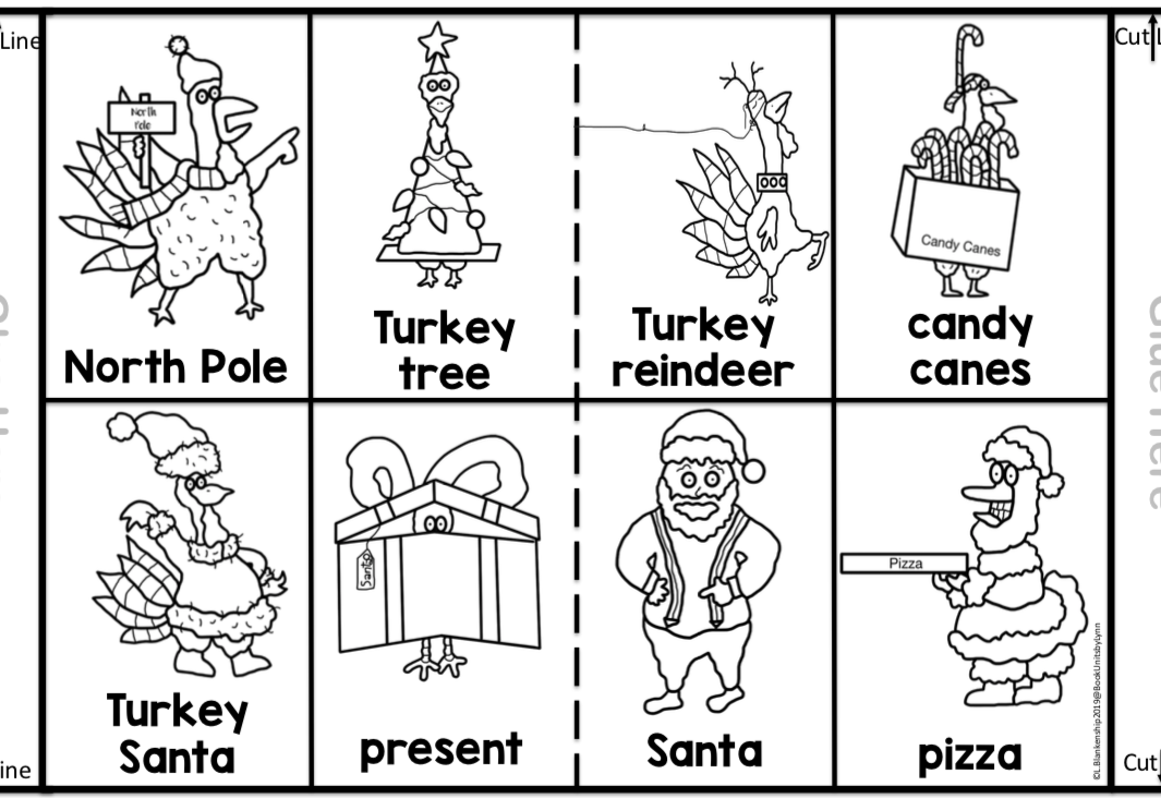 TURKEY CLAUS BOOK CRAFT ~ Book Units by Lynn