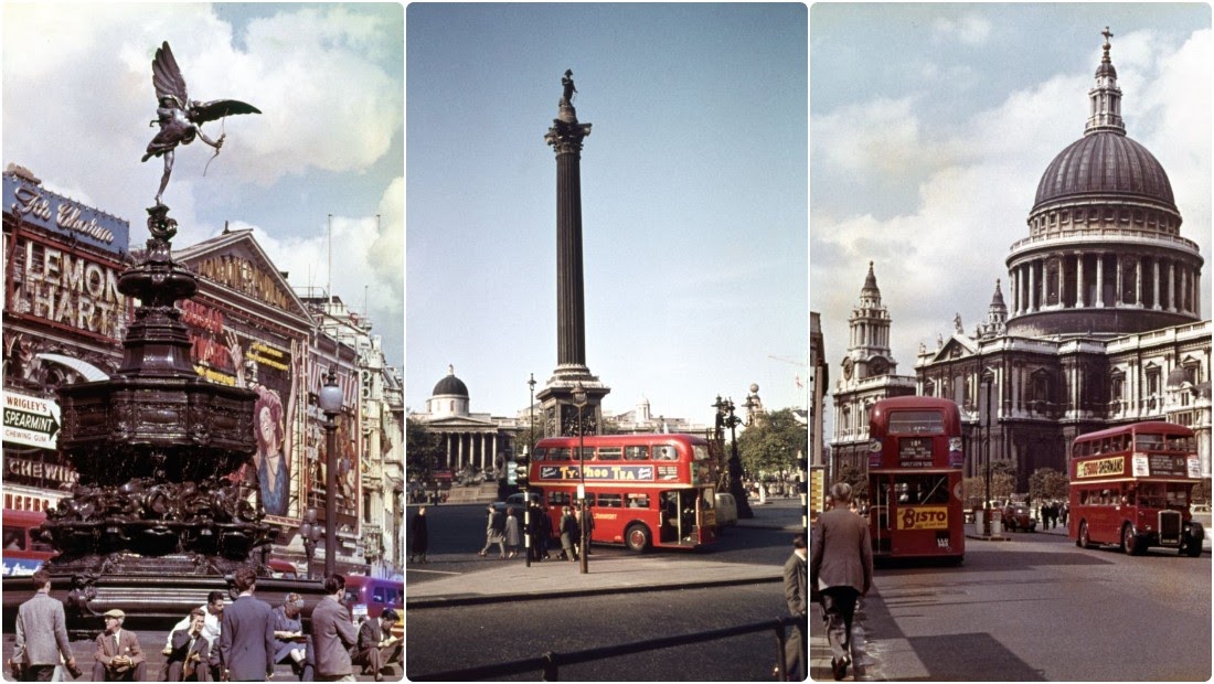 London in the 1950s Through Amazing Color Photos ~ Vintage Everyday