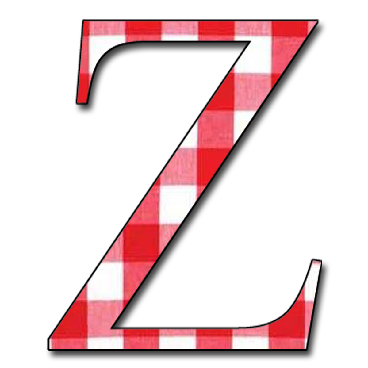 GRANNY ENCHANTED'S BLOG: Free Red Gingham Digi Scrapbook Alphabet