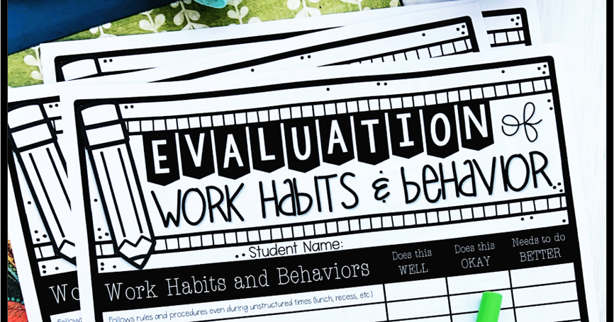 Teaching With Terhune: Student Behavior Checklist - Great to use at ...