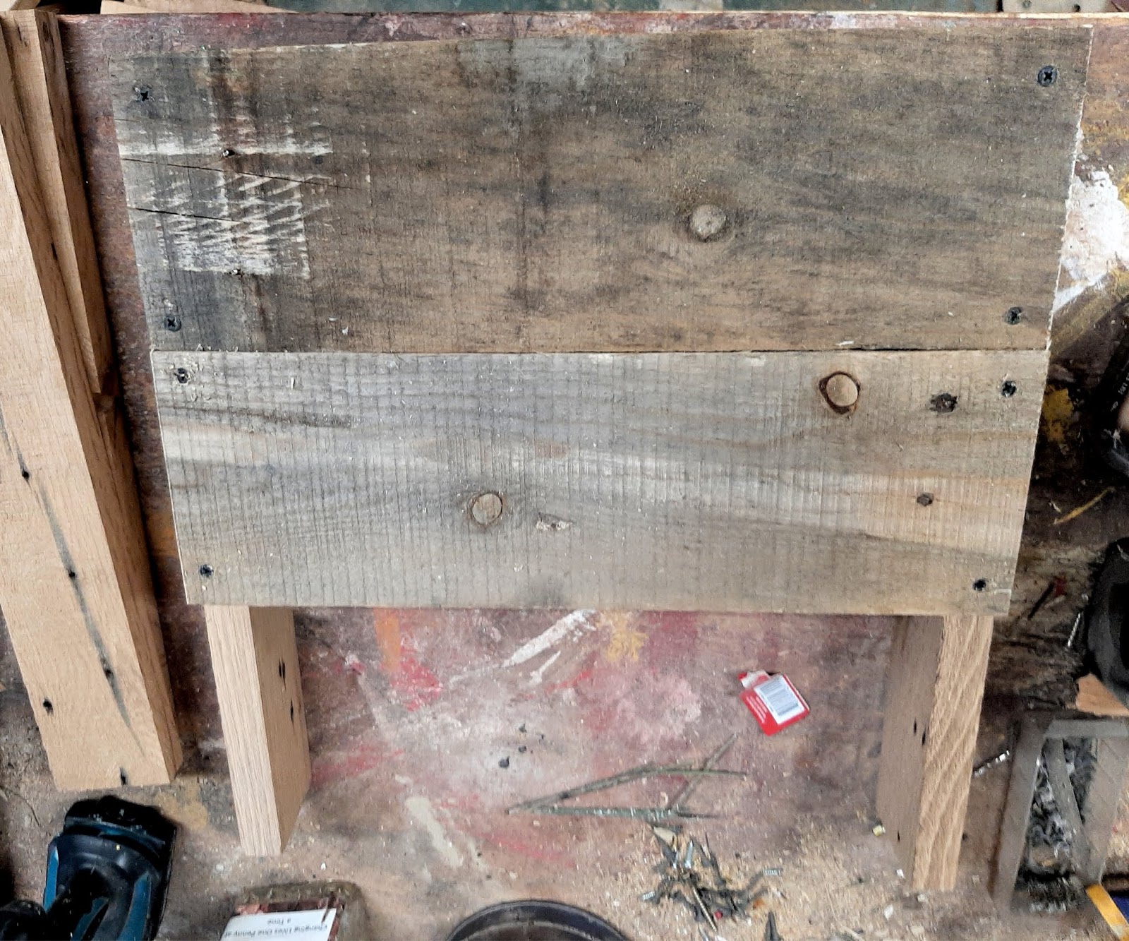 Beyond The Picket Fence: Reclaimed Pallet Wood Seed Crate Storage Bench
