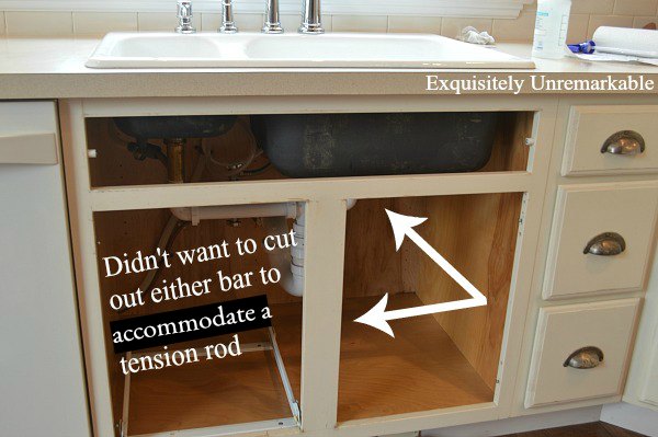 Easy To Open Kitchen Sink Skirt - Exquisitely Unremarkable