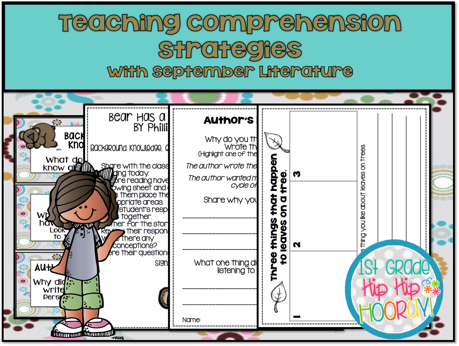 1st Grade Hip Hip Hooray!: Teaching Comprehension with September Literature
