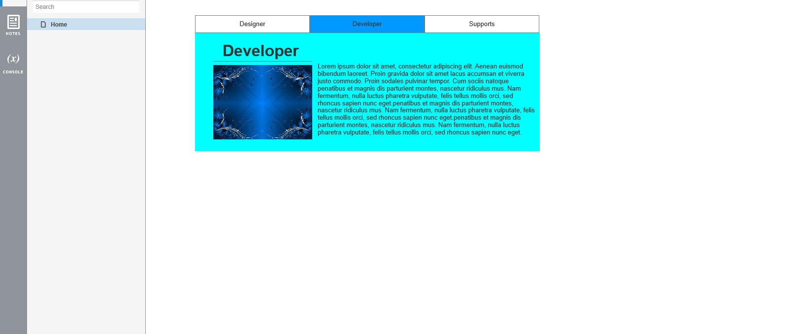 UI/UX Design: TAB CONTROL Using Axure RP 8