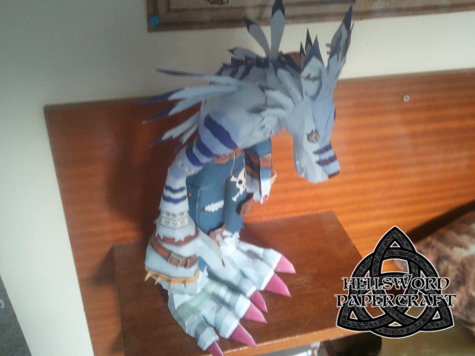 Hellsword Papercraft: Digimon WereGarurumon Papercraft