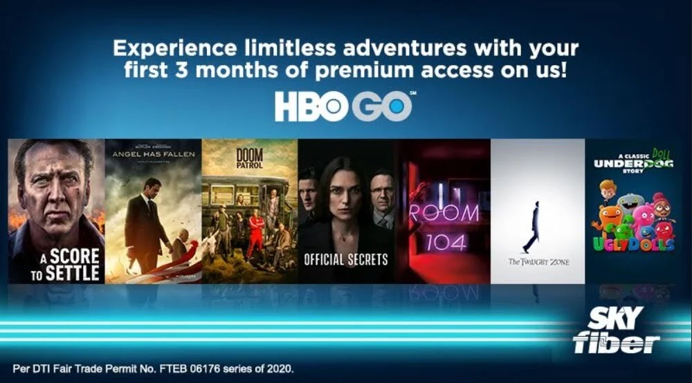 Sky Fiber Offers Three Months of Free HBO Go to New Subscribers