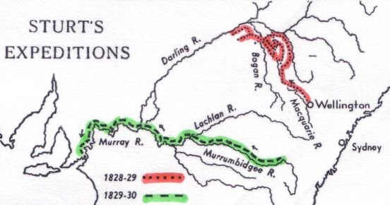 Engraved Stamps!: Australia 1930 - Charles Sturt