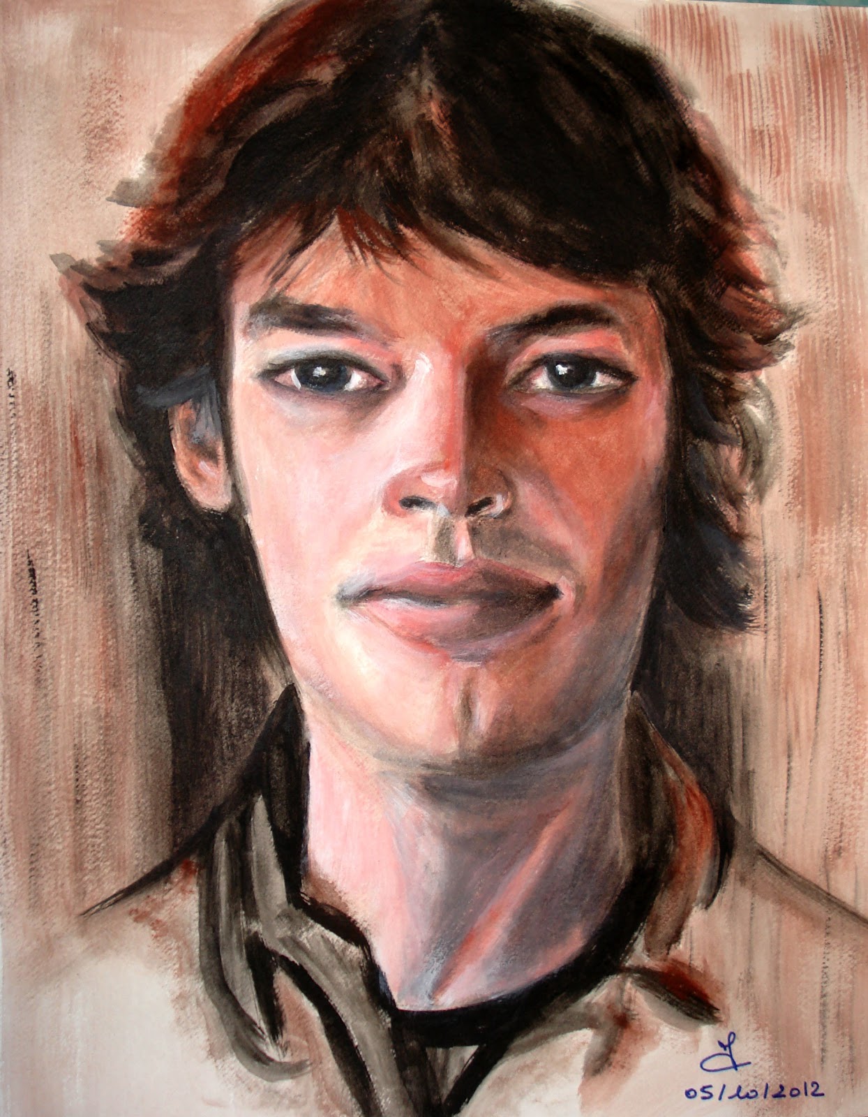 Portraits par Josette, acrylique, pastel, fusain.: Portraits à l ...