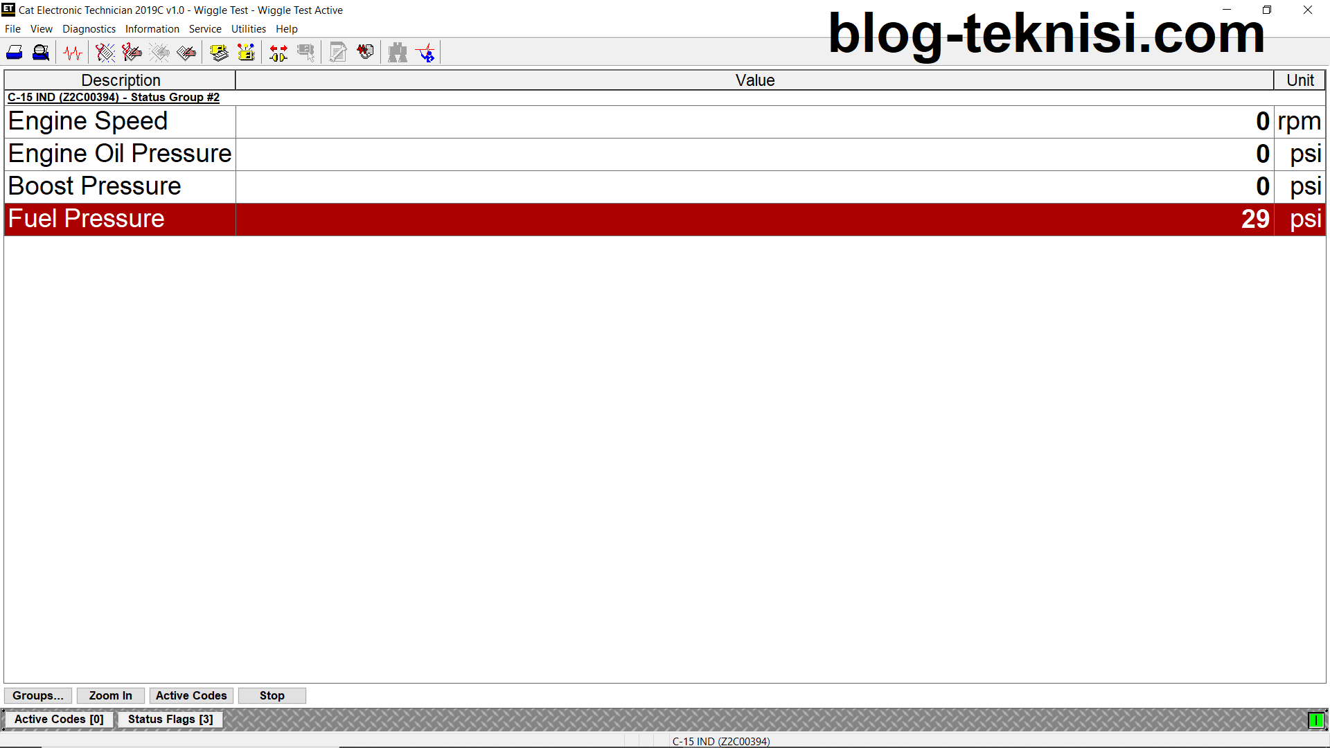 Wiggle Test on Caterpillar ET Software - Blog.Teknisi