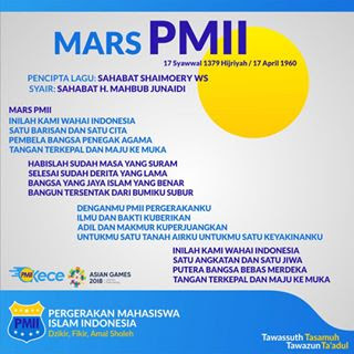 Mars PMII | PMII Komisariat Syekh Siti Jenar Demak