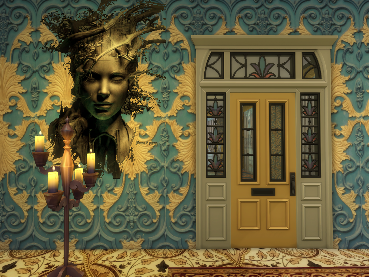 Anna Quinn Stories: Wall Art Sculptures Decor For SIMS 4