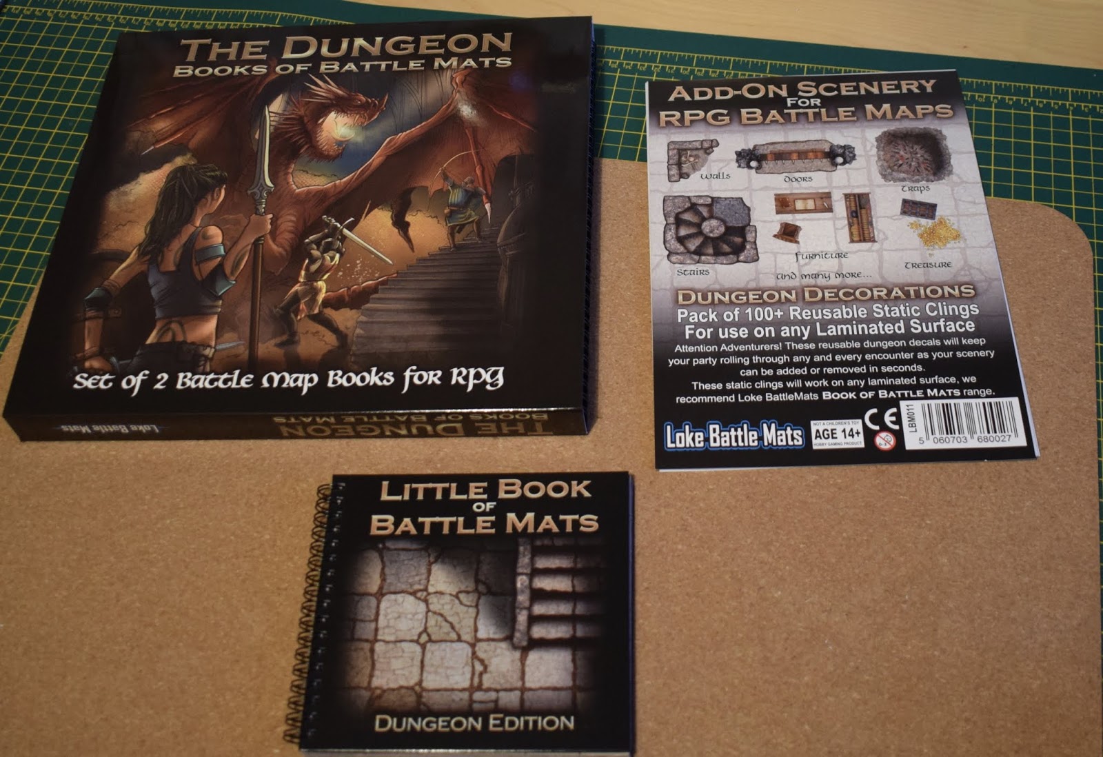 Miniatures of the North: LOKE Dungeon Battlemat books