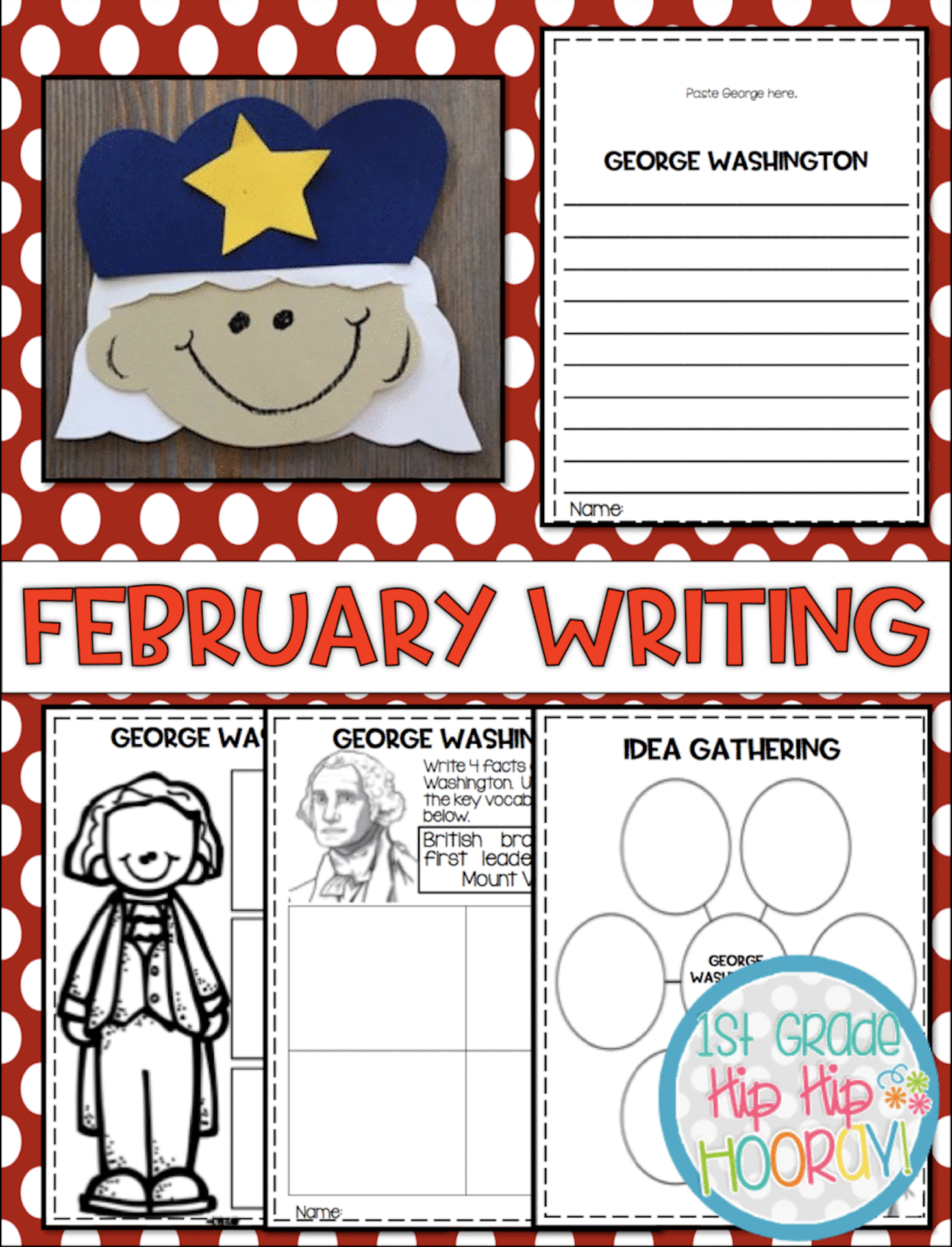 1st Grade Hip Hip Hooray!: Let's Write February!!