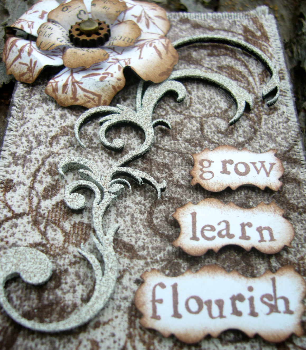 Words and Pictures: With a flourish...