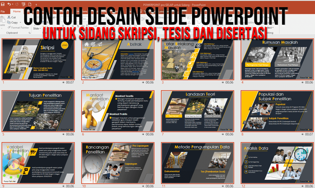 Contoh Power Point untuk Sidang Skripsi, Tesis dan Disertasi - PAKAR ...