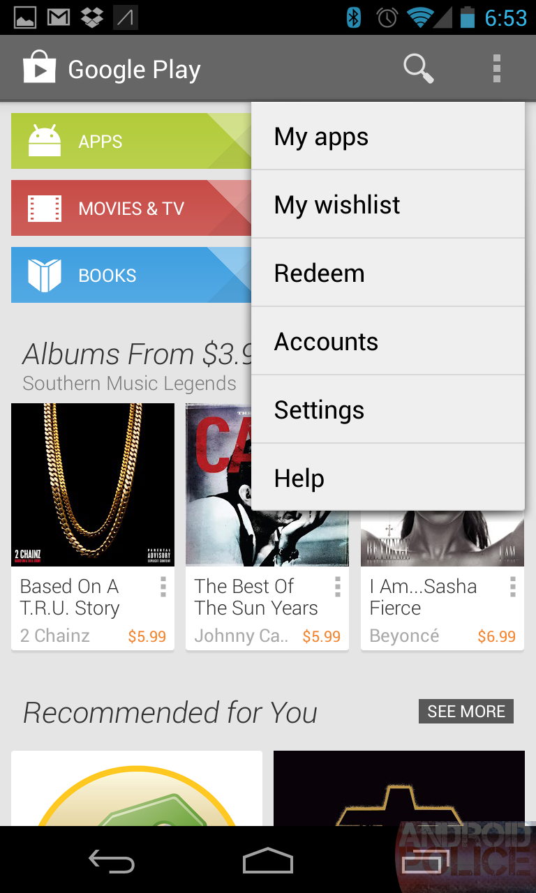Google Play Store Updated to v4.1.6, Brings Changes in UI