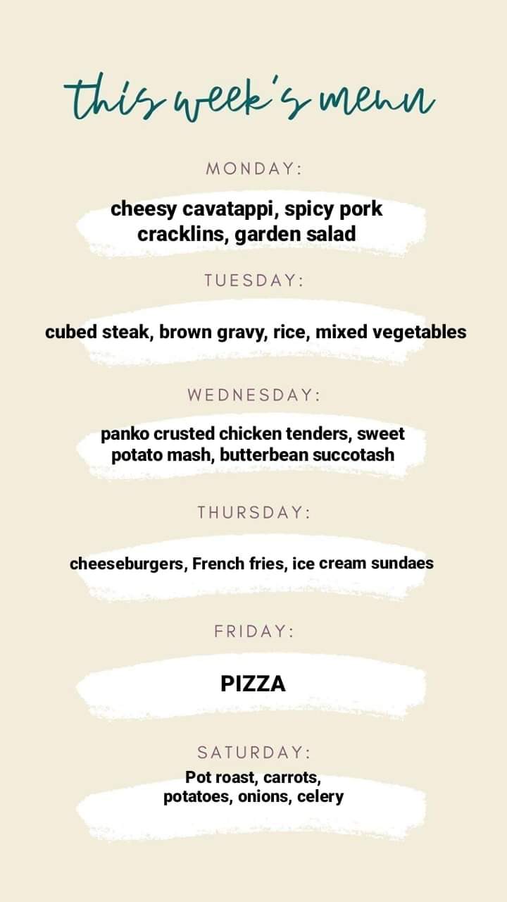 Weeknight Meal Plan Ideas | Nik Snacks - Nik Snacks