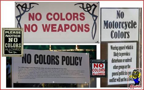 ROAD DOGS DAILY: NO COLORS ALLOWED?!?