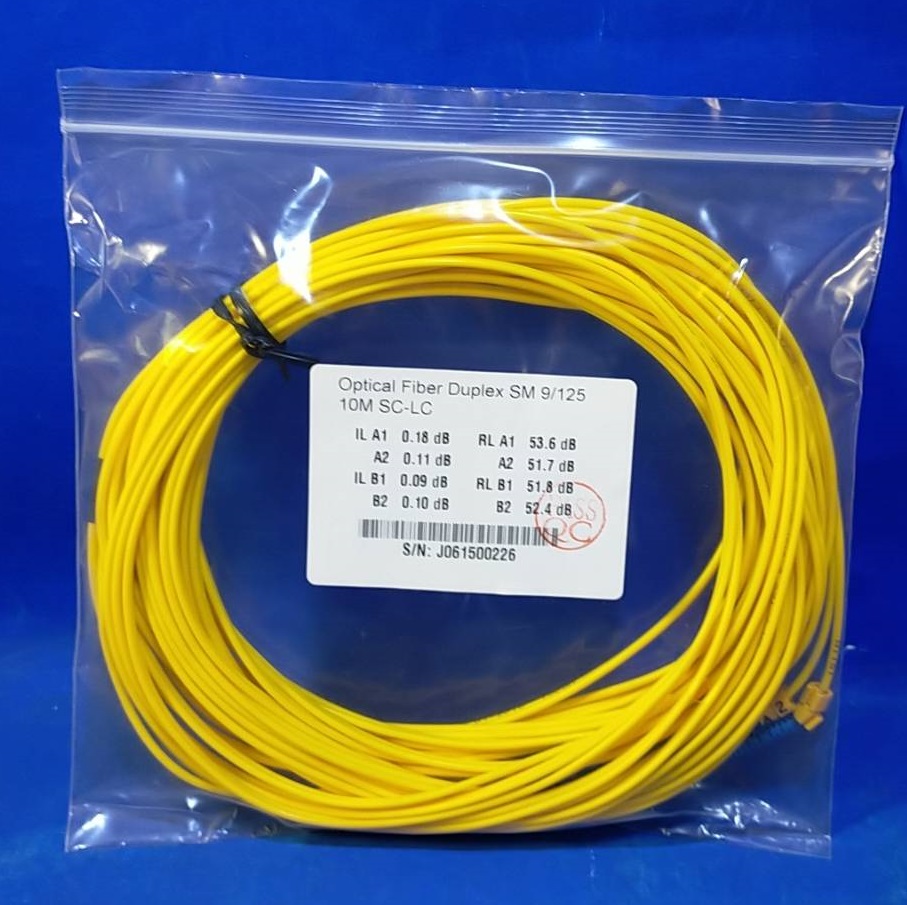 南泰電腦: 單模光纖網路跳接線 SC轉LC 10米