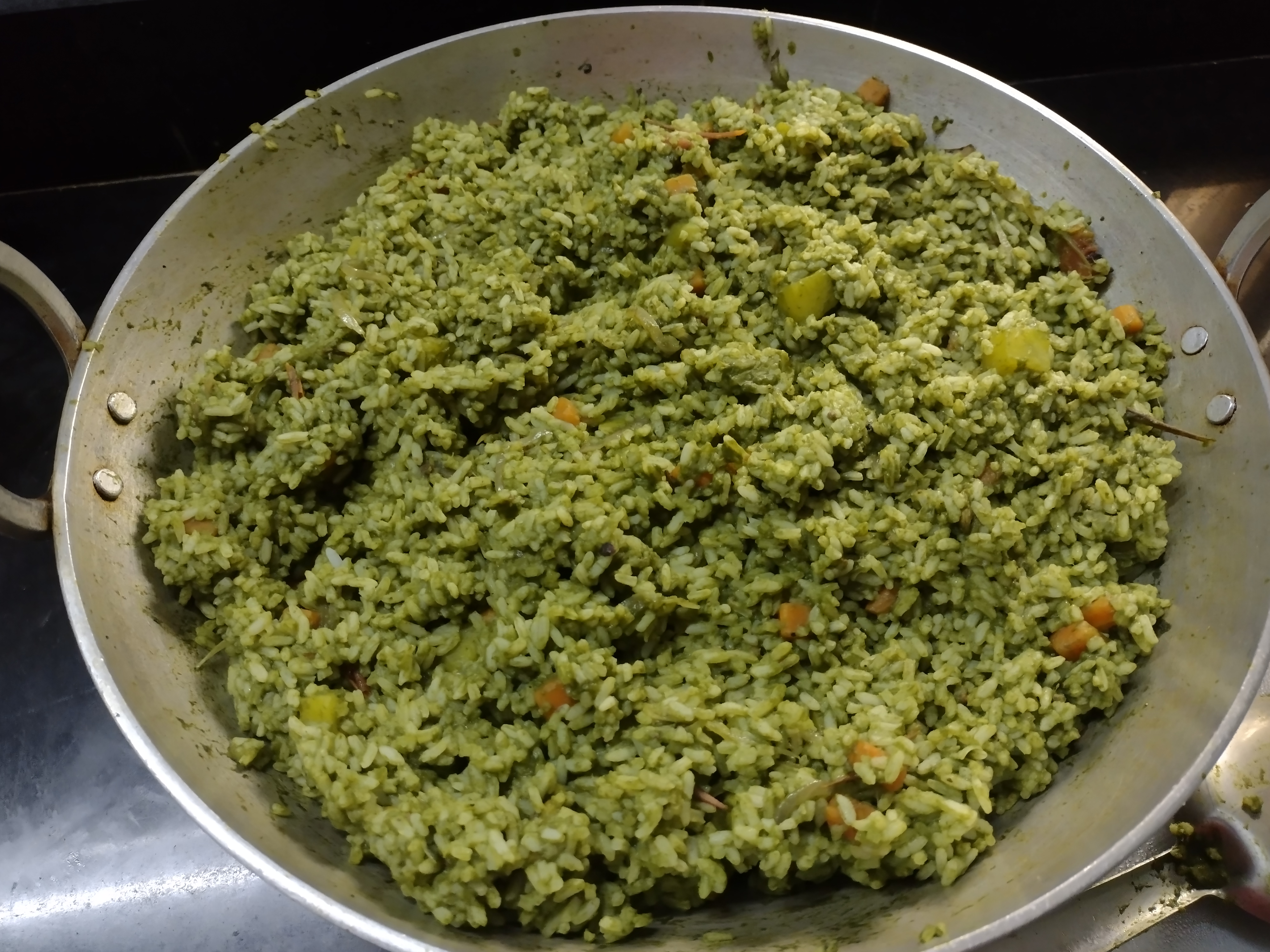 Palak rice/pulao - Rajitha's Corner