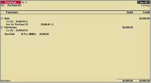 Tally PURCHASE ENTRY IN TALLY Tally PURCHASE ENTRY IN TALLY