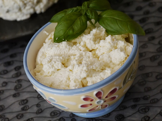 A Peek into My Kitchen: Homemade Ricotta Cheese