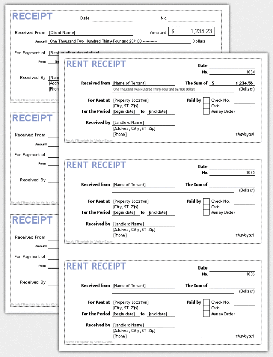 How To Fill Out A Receipt - Invoice Template