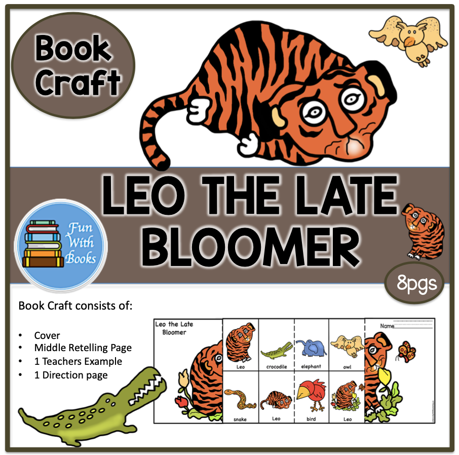 LEO THE LATE BLOOMER BOOK CRAFT ~ Book Units by Lynn