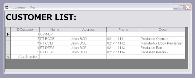 Membuat Form Customer Dengan Microsoft Access - Niguru Indonesia