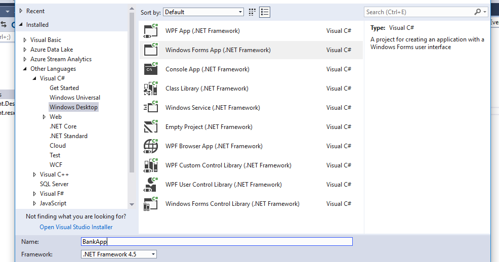 C# VB and all the other coding-Fun projects: Creating a simple WinForm ...