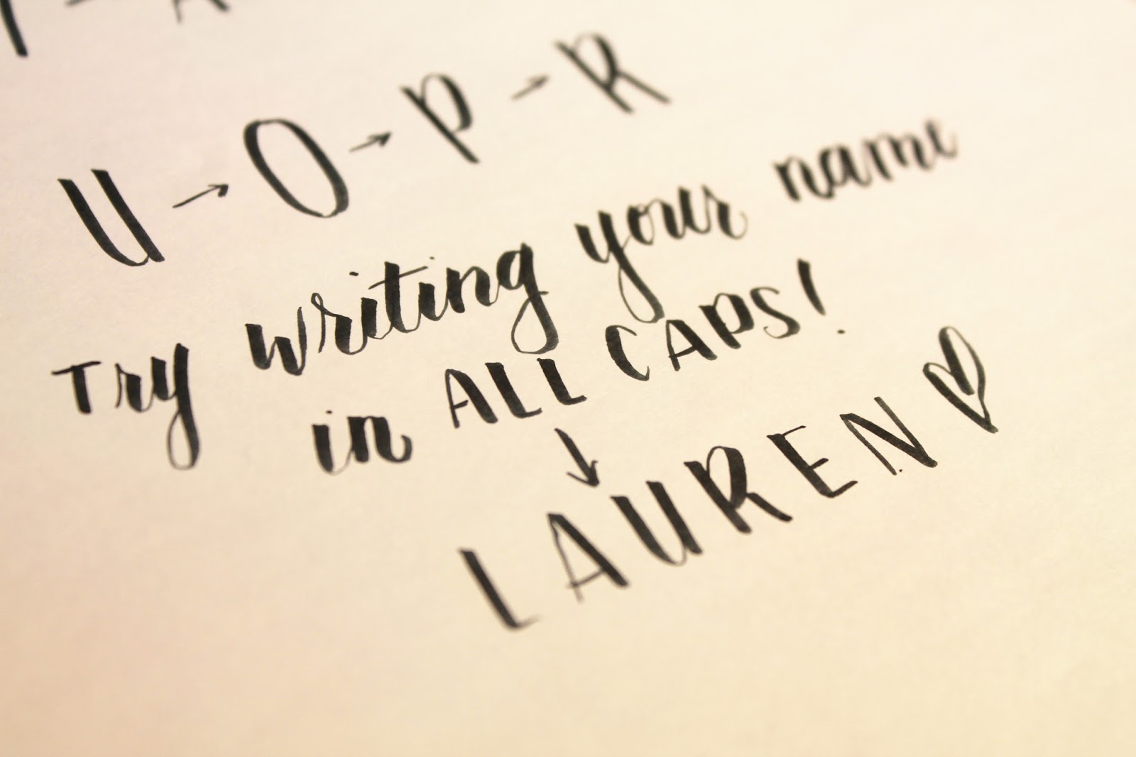 How to Hand Letter: Printed Caps