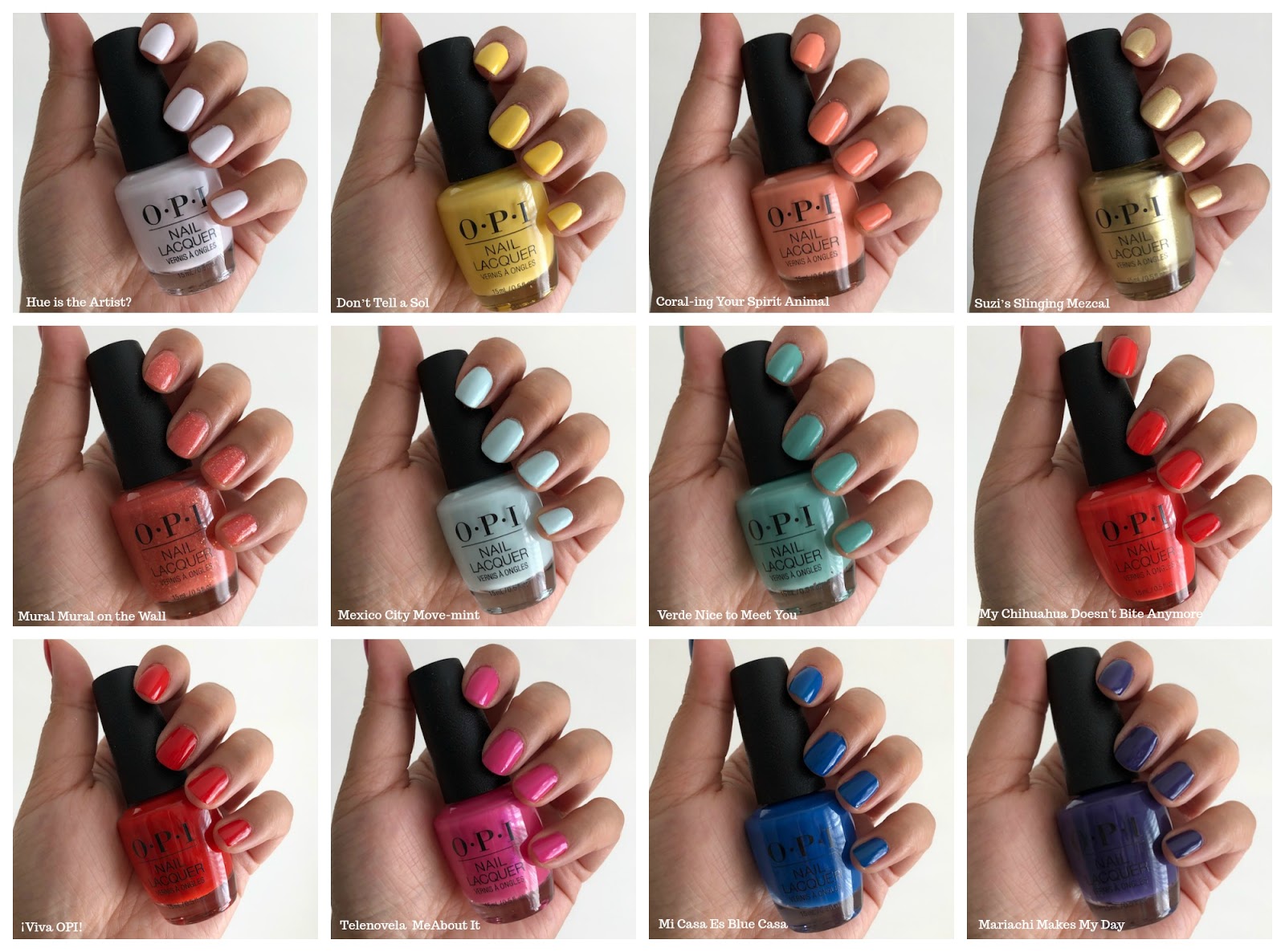 Swatch: OPI - Mexico City Collection (Spring 2020)* - miranda loves