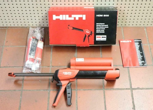NEW - Hilti HDM 500 Red Cartridge Manual Adhesive Epoxy Dispenser HY-200