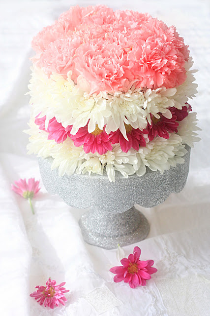 erin's art and gardens: DIY flower cake