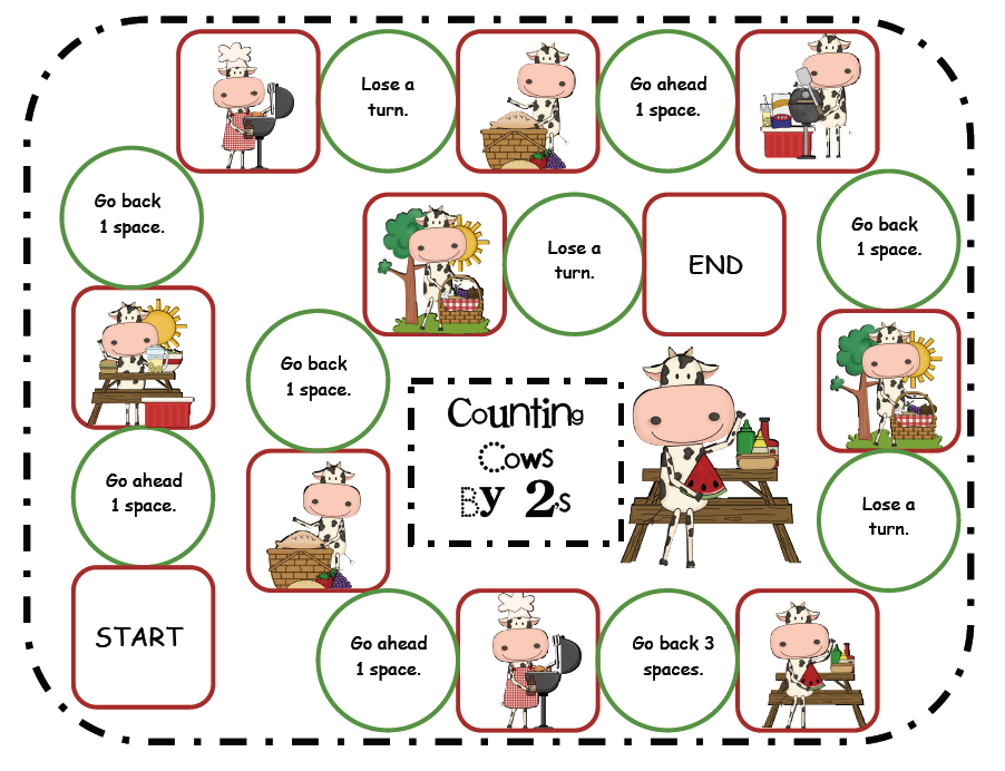 Finally in First: Counting Cows: 3 skip counting games